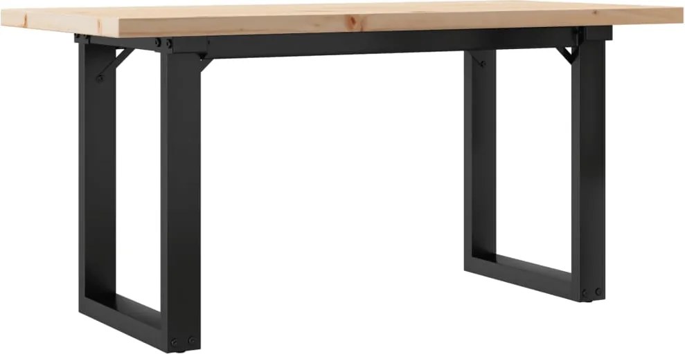 Konferenční stolek s O rámem 100x50x45,5 cm borovice a ocel 3282732