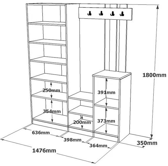 Předsíňová sestava Dany White