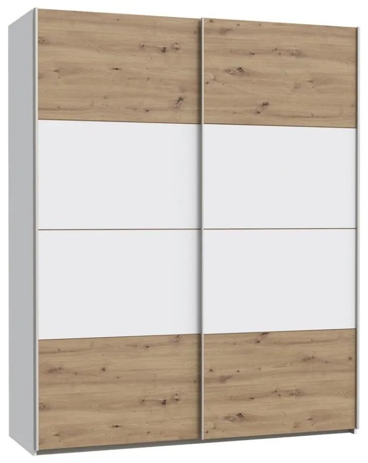 Šatní skříň KARO 170x210 cm bílá/dub artisan SHMS82411-M576