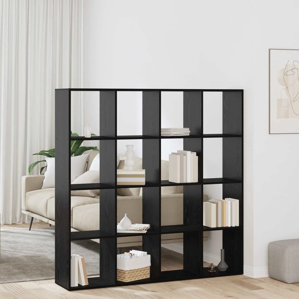 Knihovna 16 úrovní 137,5 x 29 x 137,5 cm Kompozitní dřevo 3388357