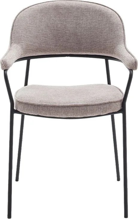 Béžová jídelní židle s područkami Kindersley – Unique Furniture
