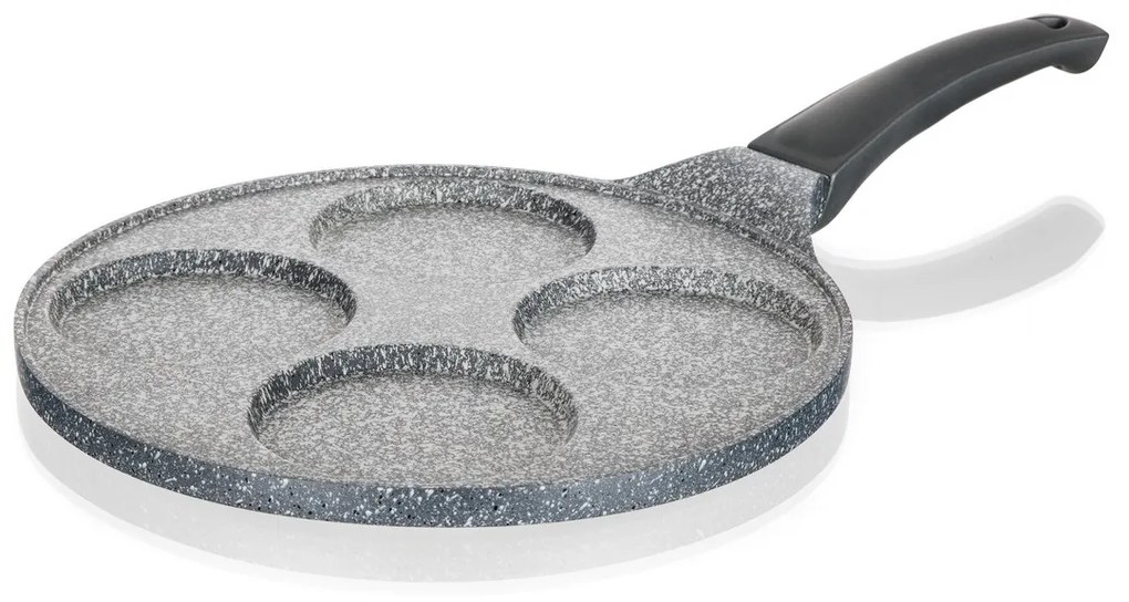 Banquet Pánev na 4 lívance s nepřilnavým povrchem Granite Grey, pr. 26 cm