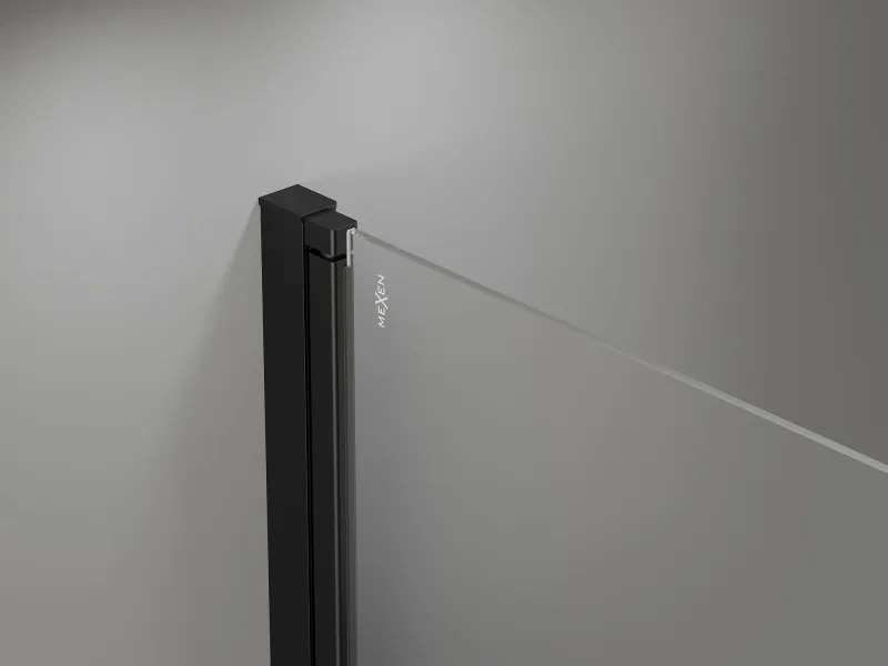 Mexen Mist-B Duo sprchový kout 70 x 90 cm, černá mřížka, černý - 8A2-070L-090P-70-77