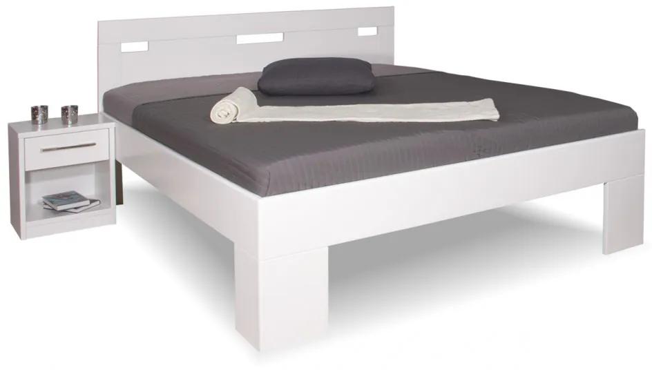 Manželská postel z masivu VAREZZA 6A 160x200, 180x200, masiv buk, bílá KOLACIA Design, 160x200 cm