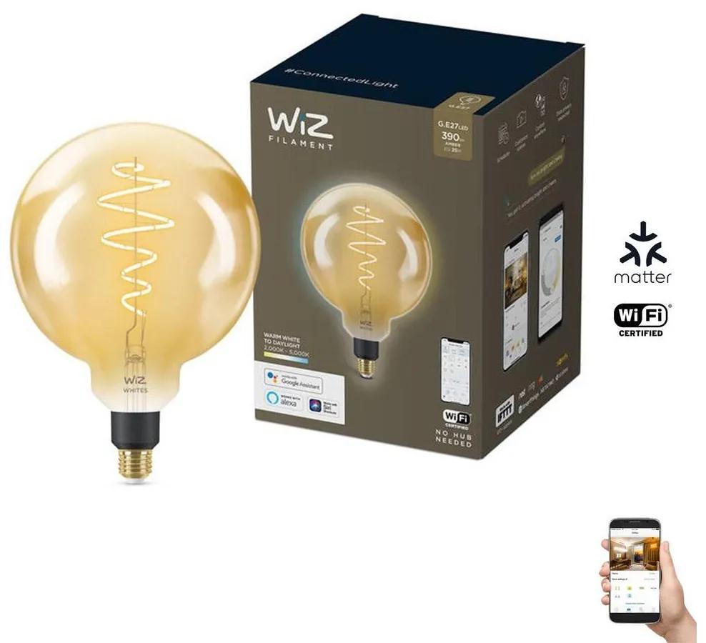 WiZ LED Stmívatelná žárovka VINTAGE G200 E27/6W/230V 2000-5000K CRI 90 Wi-Fi - WiZ WI0026