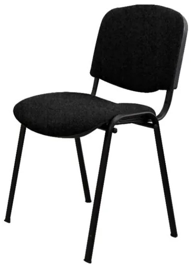 Kancelářská židle ISO (H) jednací C11 - černá, výška: 77 cm, šířka: 53 cm