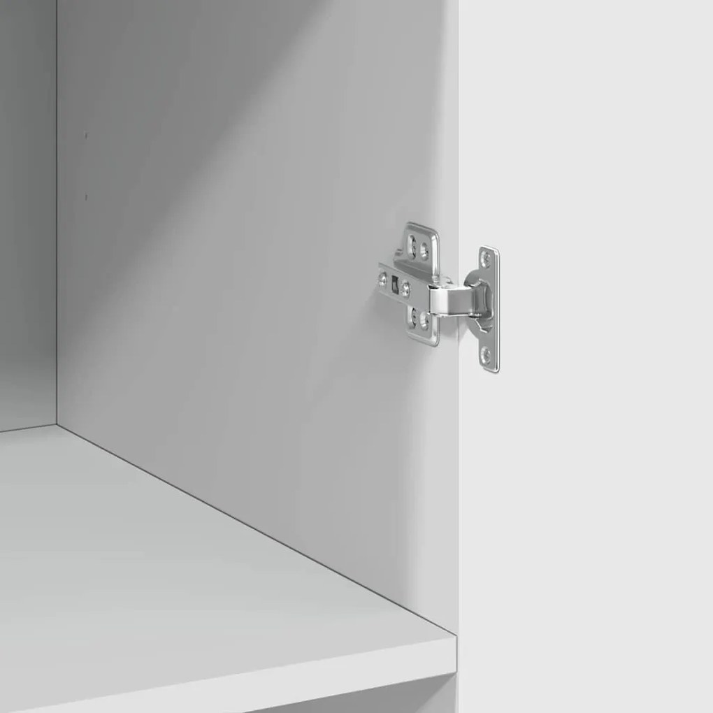 Skříň highboard bílá 70 x 42,5 x 185 cm kompozitní dřevo 3281427