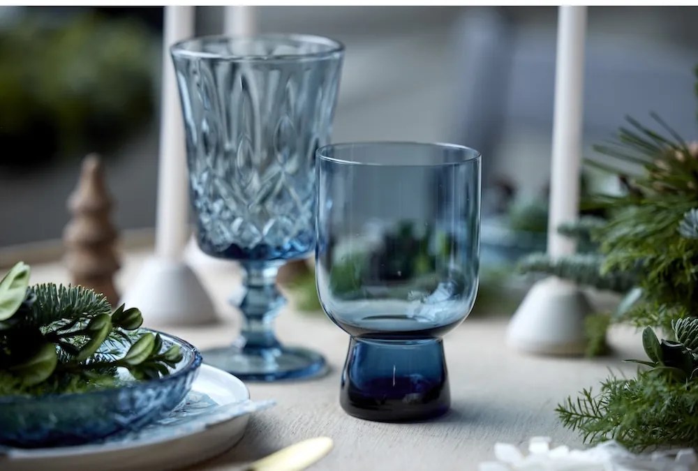 Lyngby Glas Sklenice na vodu Sorrento 30 cl (4 ks) Blue