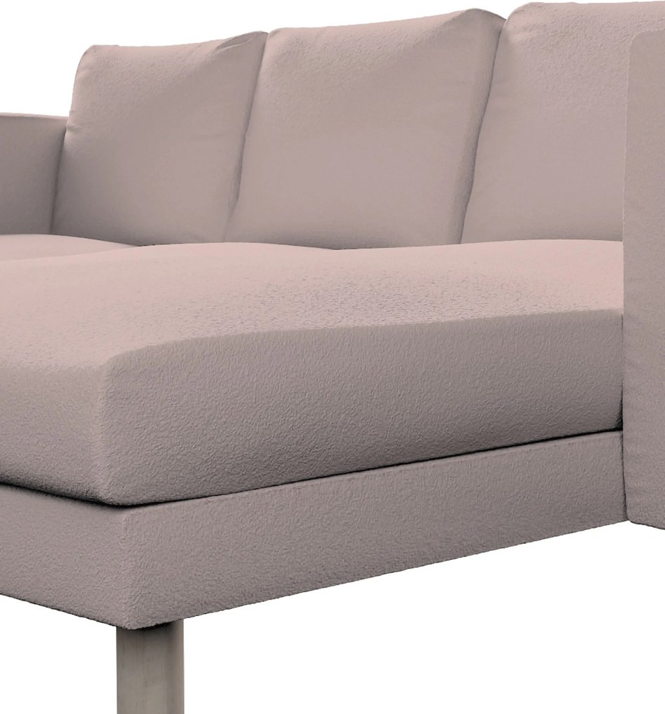Potah na pohovku IKEA Norsborg 3-místná se šezlongem barva růžová látka pletený vzor