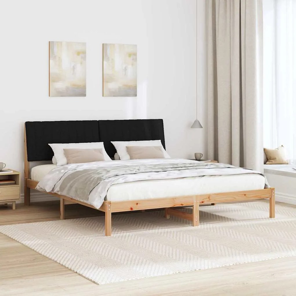 Rám postele s čelo Hnědá 180 x 200 cm Masivní borové dřevo 3394405