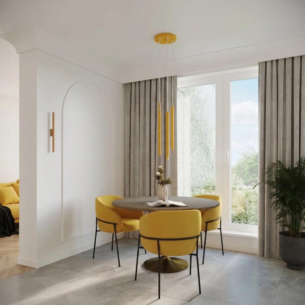 Sollux Lighting Závěsné svítidlo PASTELO 3P žluté