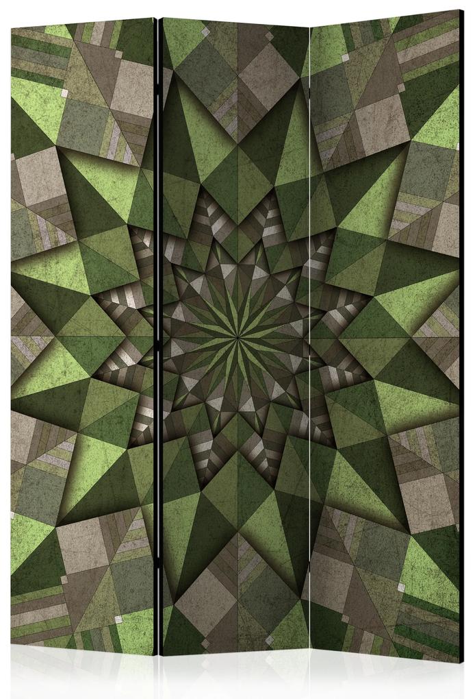 Paraván - Star Mandala (Green) [Room Dividers]