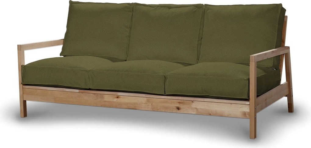 Potah na pohovku IKEA  Lillberg 3-místná nerozkládací barva zelená látka pletený vzor