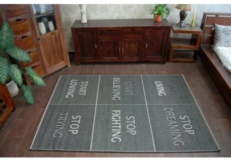 koberec SIZAL FLOORLUX 20275 YOLO černý / stříbro velikost 140x200 cm | krásné koberce cz