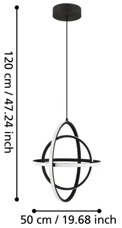 Eglo 39892 - LED Lustr na lanku RETORNIO LED/38W/230V