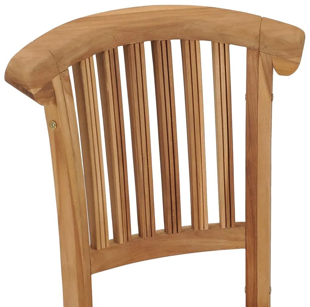 Zahradní židle Acryllic - teakové dřevo | 2 ks