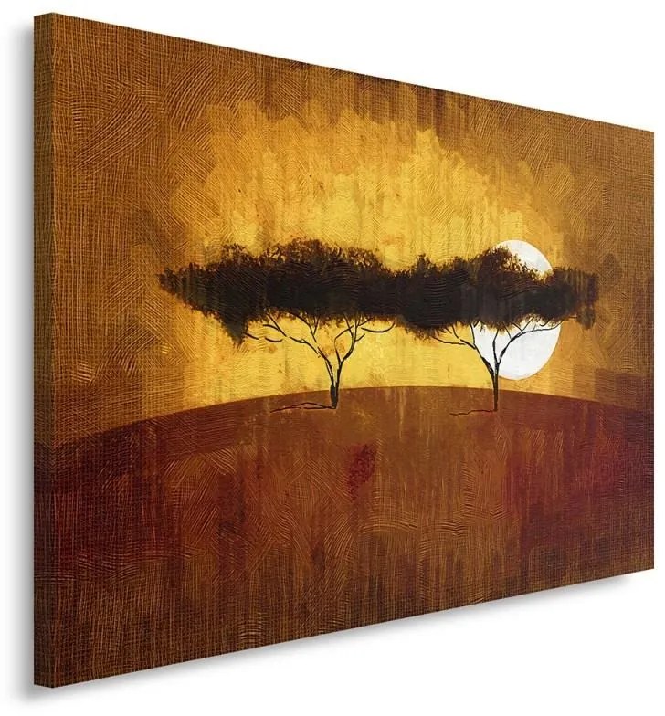 CARO Obraz na plátně - Two Trees 40x30 cm