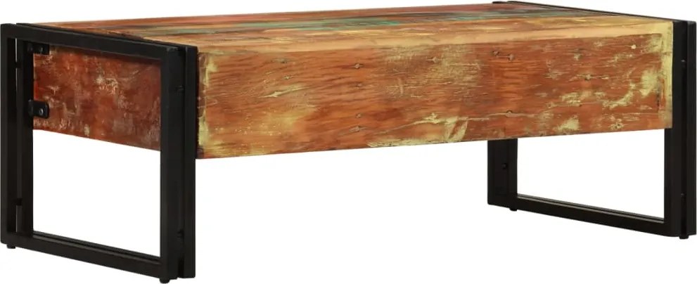 Konferenční stolek se 3 zásuvkami recyklované dřevo 100x50x35cm 244941