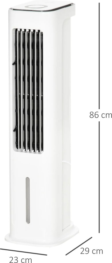 chladič vzduchu 2 v 1 s vodním chlazením 5l nádrž na vodu, 12h časovač, pro 20 ㎡