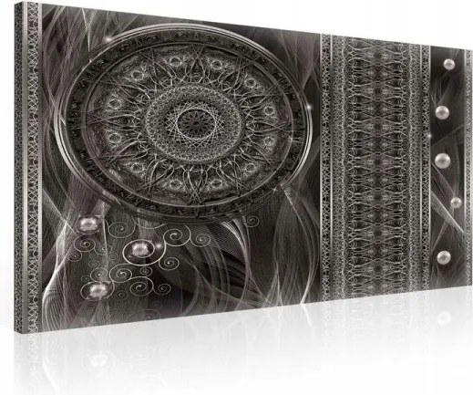 Obraz 100x75 Mandala ornament monochromatický vzor abstrakce mystika