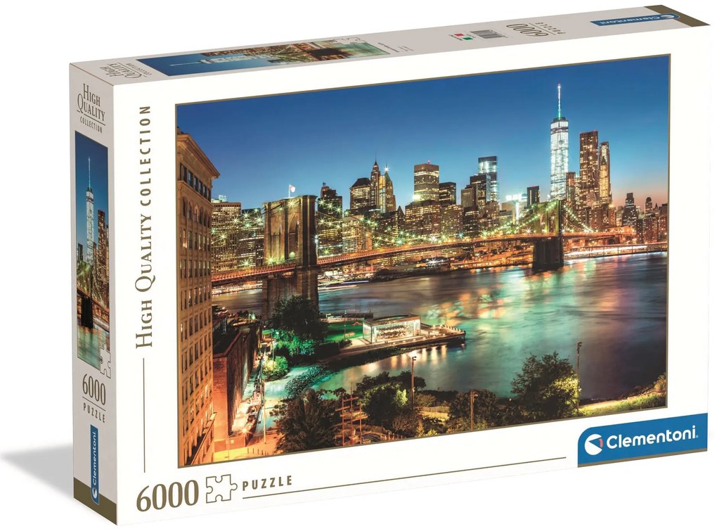 Clementoni - Puzzle 6000 Světla Brooklynského mostu
