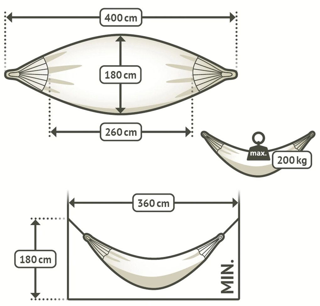 Houpací síť La Siesta Modesta Kingsize Pattern flamingo