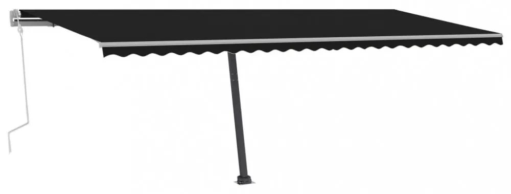 Volně stojící ručně zatahovací markýza 600x300 cm Dekorhome