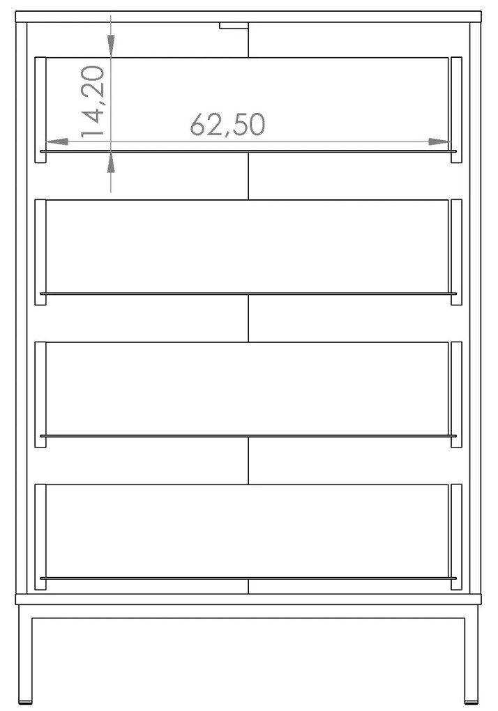 Komoda PULA PL02 granat