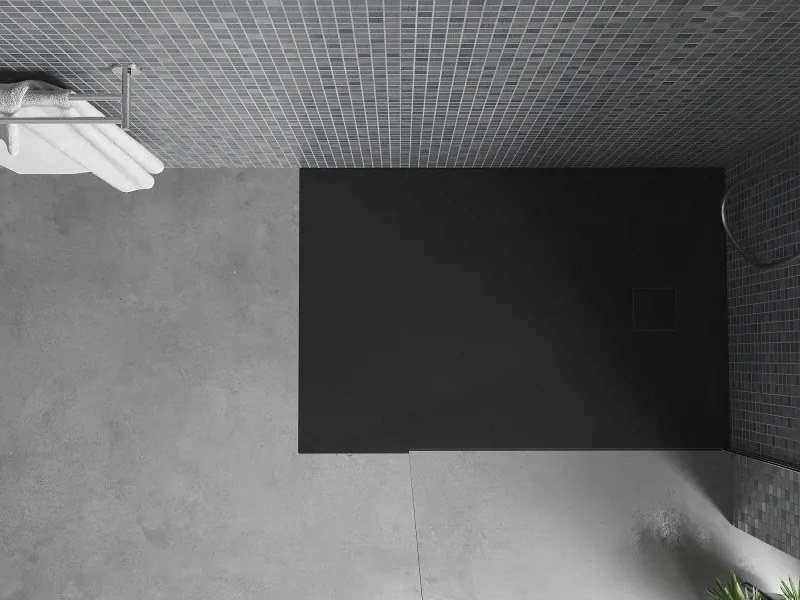 Mexen Bert obdélníkový sprchový kout SMC 90 x 80 cm, černý - 4K708090