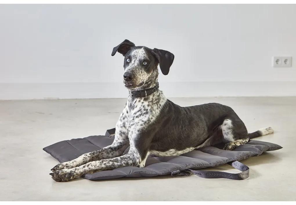 Cestovní deka pro psy MiaCara Strada antracit Velikost: M - 91 x 122 x 2,5 cm