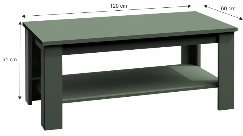 Konferenční stolek PROVANCE ST2 Tempo Kondela Šedá