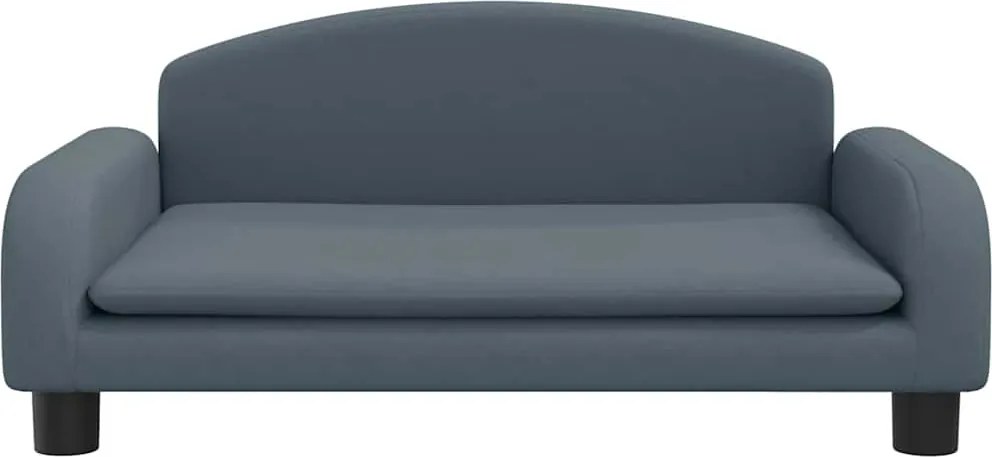 Pelíšek pro psy tmavě šedý 70 x 45 x 30 cm textil 171961