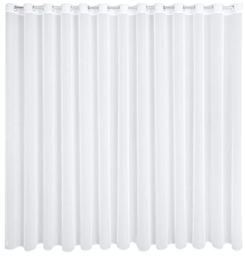 ZÁCLONA NA KROUŽCÍCH MIREA 350X260 CM BÍLÁ