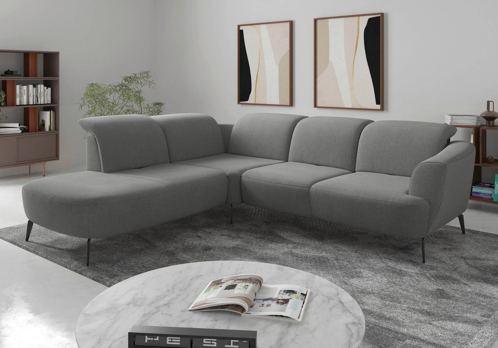 XXXLutz ROHOVÁ SEDAČKA, textil, šedá Sit & More - Sedací soupravy - 000144018595
