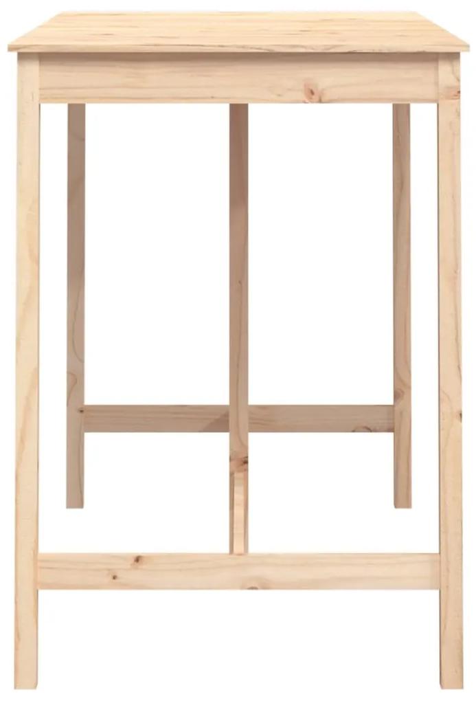 Barový stolek 140 x 80 x 110 cm masivní borové dřevo - Default Title