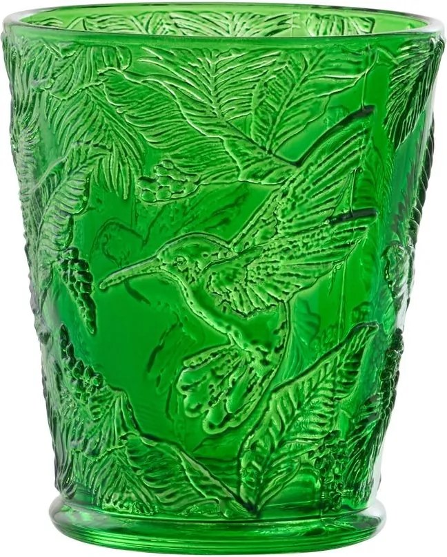 Zelená sklenička kolibřík Hummin Bird - Ø 9*10 cm / 250 ml
