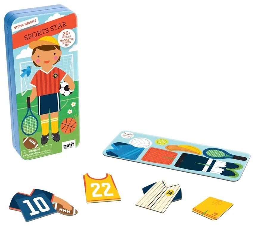 Petit Collage Magnetické puzzle Sportovec