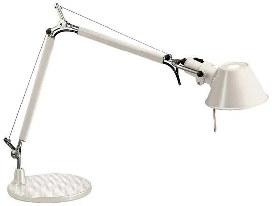 Artemide Tolomeo Tavolo, bílá stolní lampa s vypínačem, 1x10W LED E27, 78+64cm
