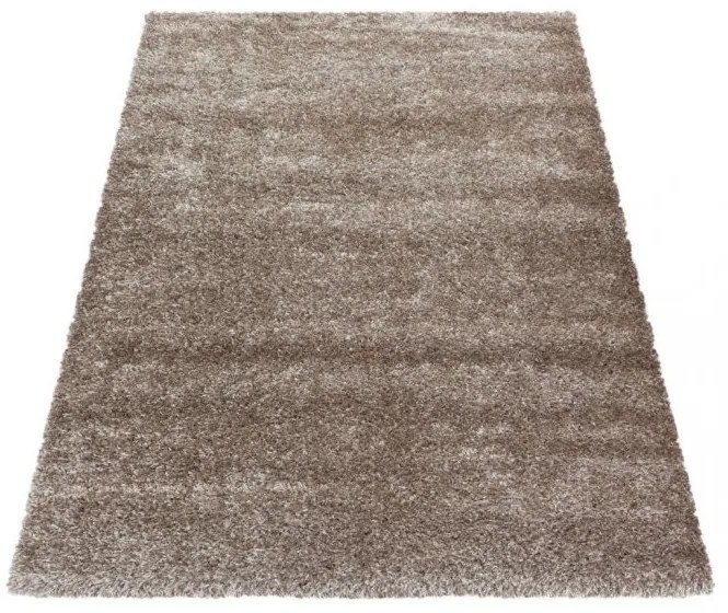 Vopi | Kusový koberec Brilliant shaggy 4200 taupe - 120 x 170 cm