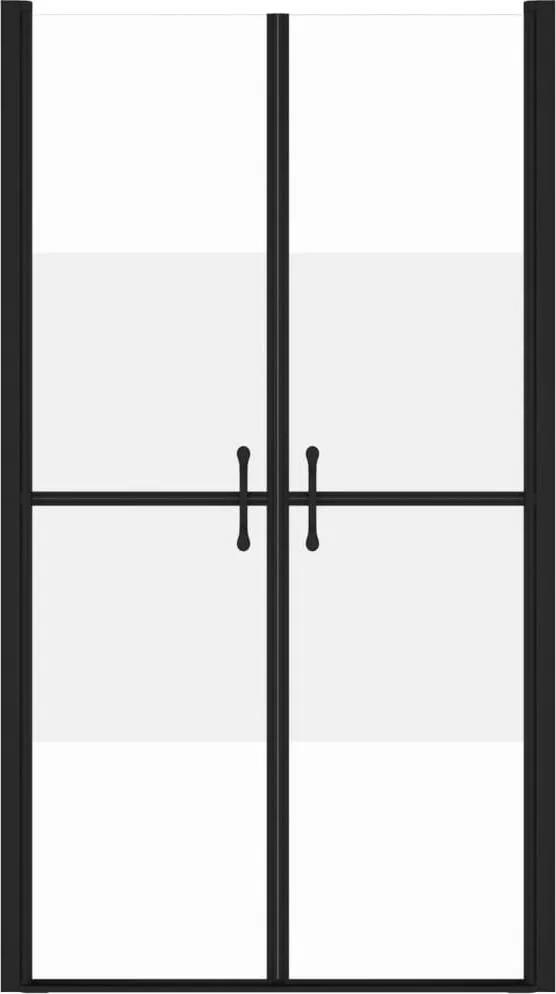 vidaXL Sprchové dveře polomatné ESG 101 x 190 cm [150837] Barva: Stříbrná