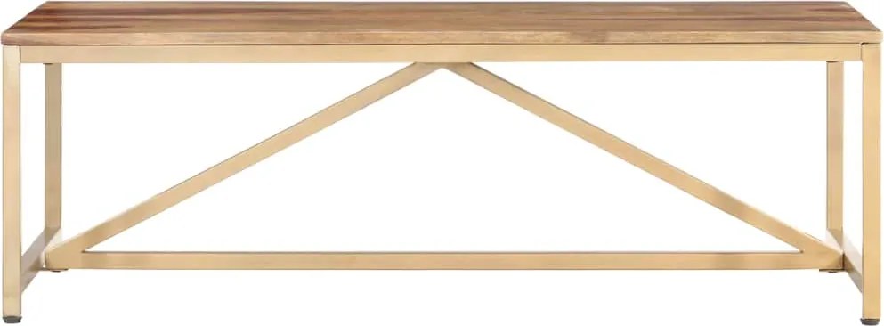 Konferenční stolek 120 x 60 x 40 cm masivní dřevo 286339