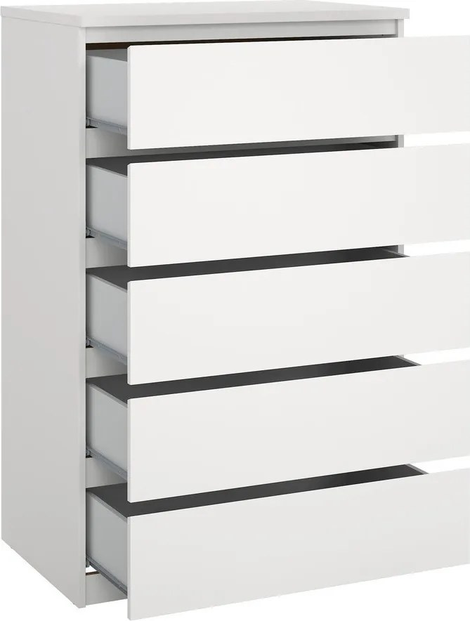 Bílá komoda 77x121x50 cm Naia – Tvilum