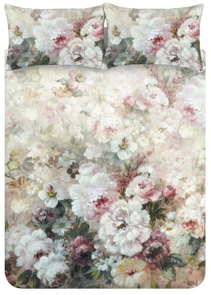 Bavlněné prodloužené povlečení na dvoulůžko 230x220 cm Rose Bloom – RHS