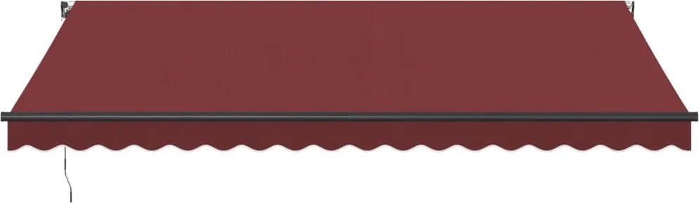 Ručně zatahovací markýza burgundská 450 x 350 cm 3215002