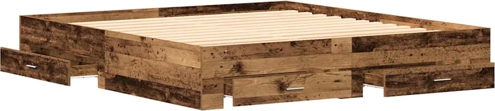 Rám postele Staré dřevo 180 x 200 cm Kompozitní dřevo 3333960