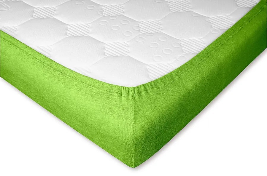 DADKA Froté prostěradlo kiwi Rozměr 80x200x20