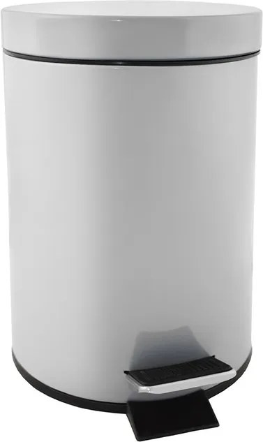 Odpadkový koš s pedálem 3 l. 17x17x26 cm, šedý
