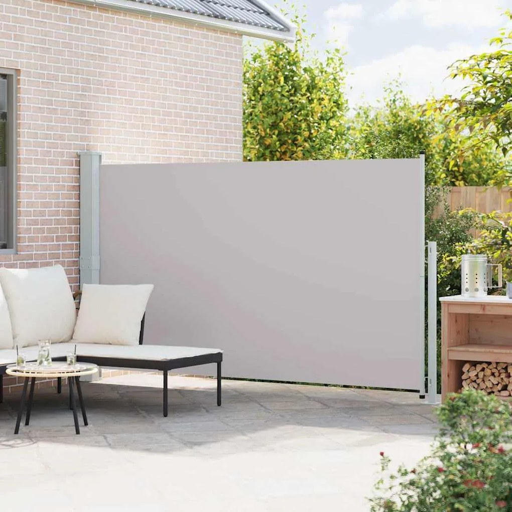 Zatahovací boční markýza 180 x 314 cm šedá 313401