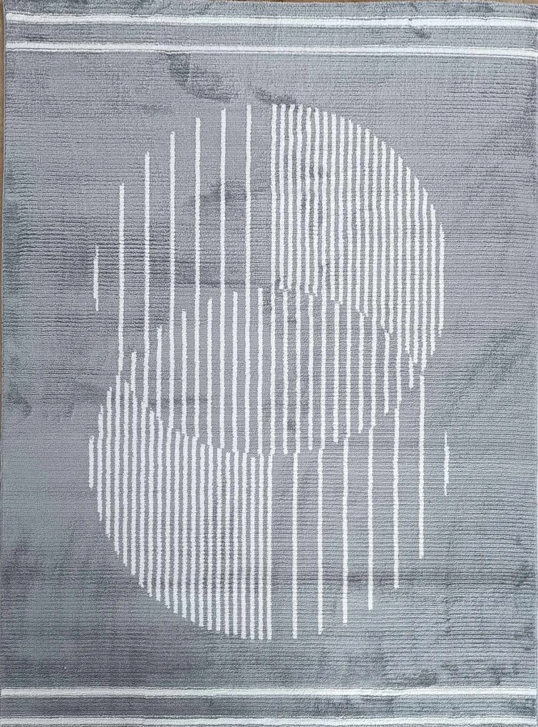 Exkluzivní koberec Boho šedo krémový s jemnými měkkými štětinami 80 x 150 cm