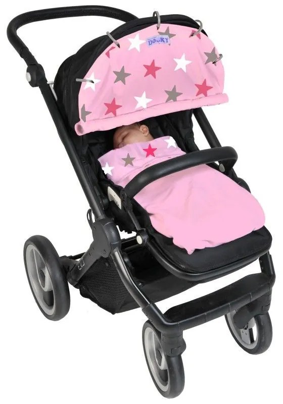 Dooky deka Blanket Baby Pink / Pink Stars